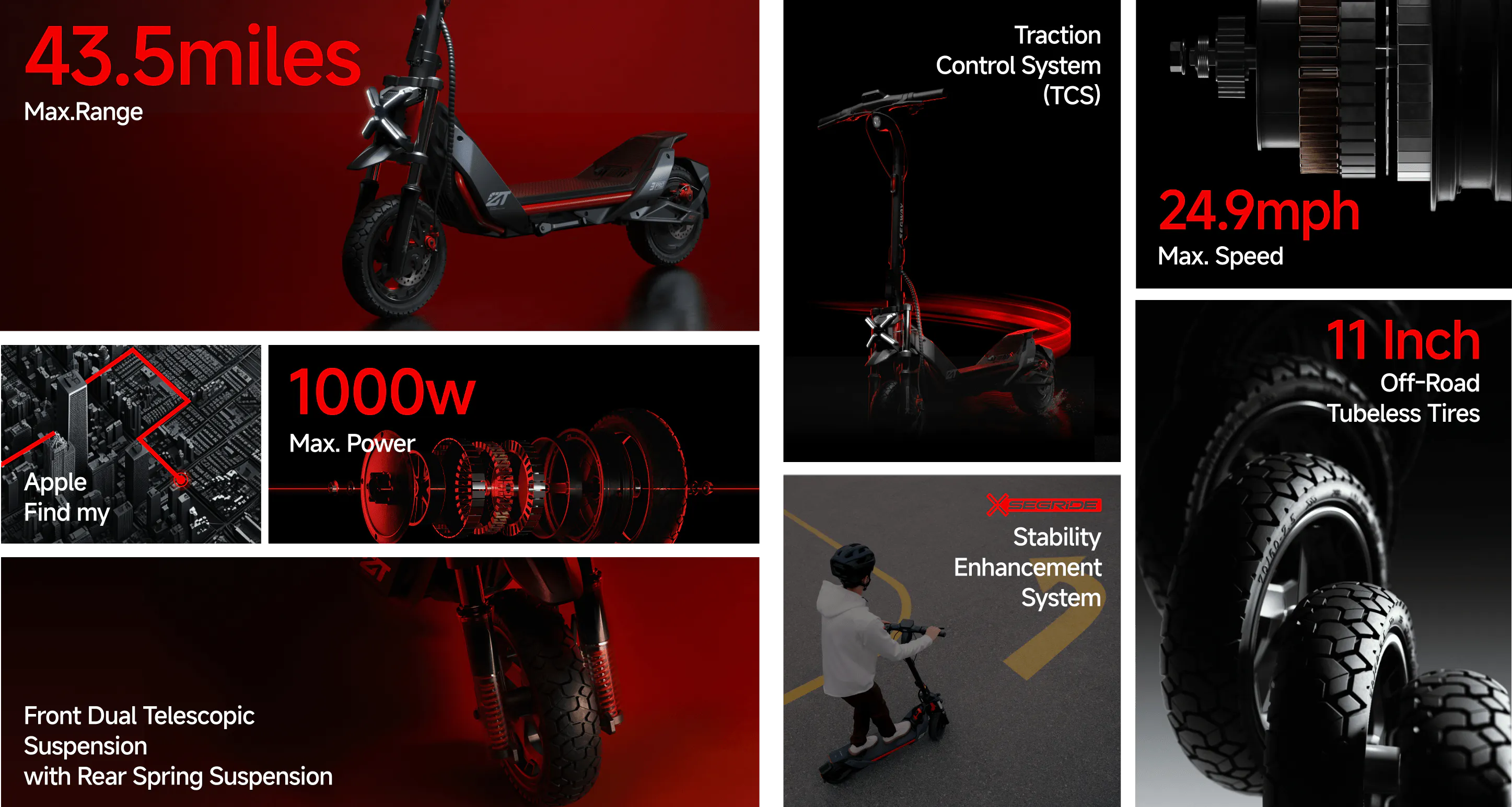 Segway eKickScooter ZT3 Pro | Fast, Powerful & Durable